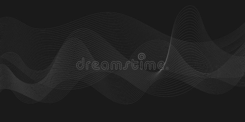Modern Wave Wave Lines Pattern Striped Background Stock Illustration ...