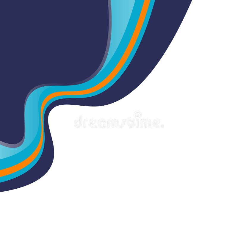 Modern Wavy Corner stock vector. Illustration of line - 332824278