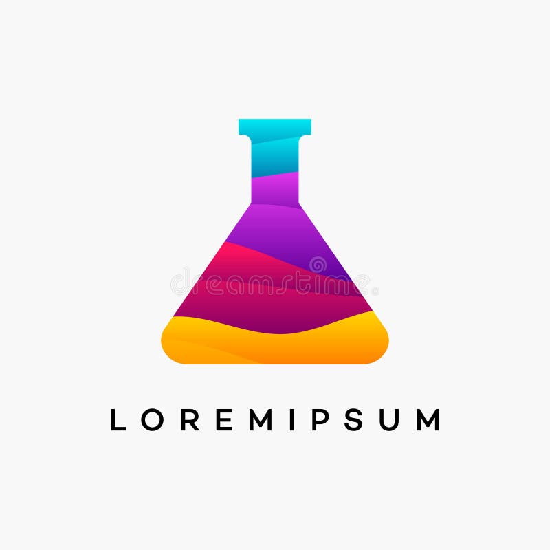 Modern Wavy Science Logo Designs Concept Vector, Laboratory Logo ...