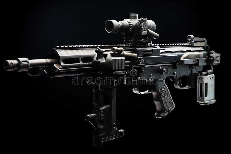 Modern Weapons for Military and War Enforcement. Stock Illustration ...