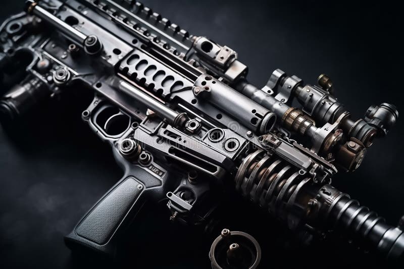 Modern Weapons for Military and War Enforcement. Stock Illustration ...