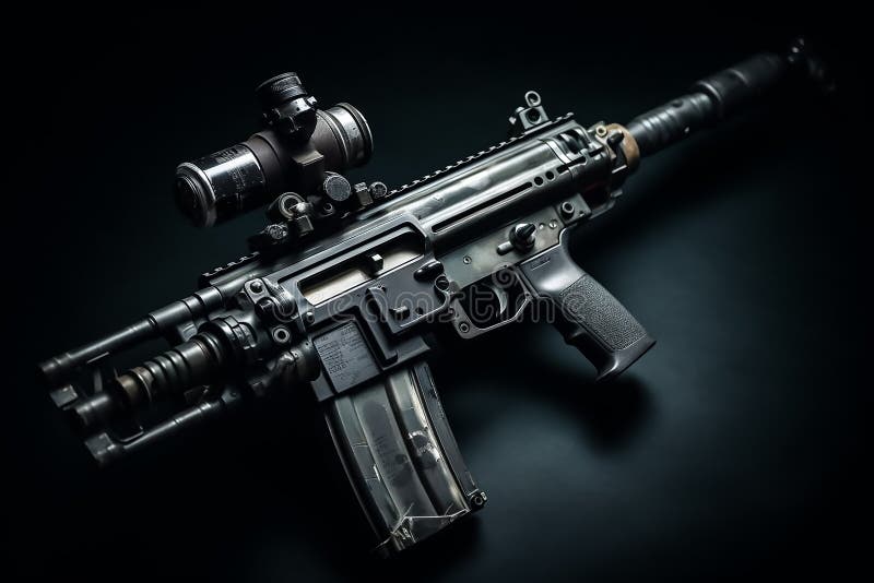 Modern Weapons for Military and War Enforcement. Stock Illustration ...