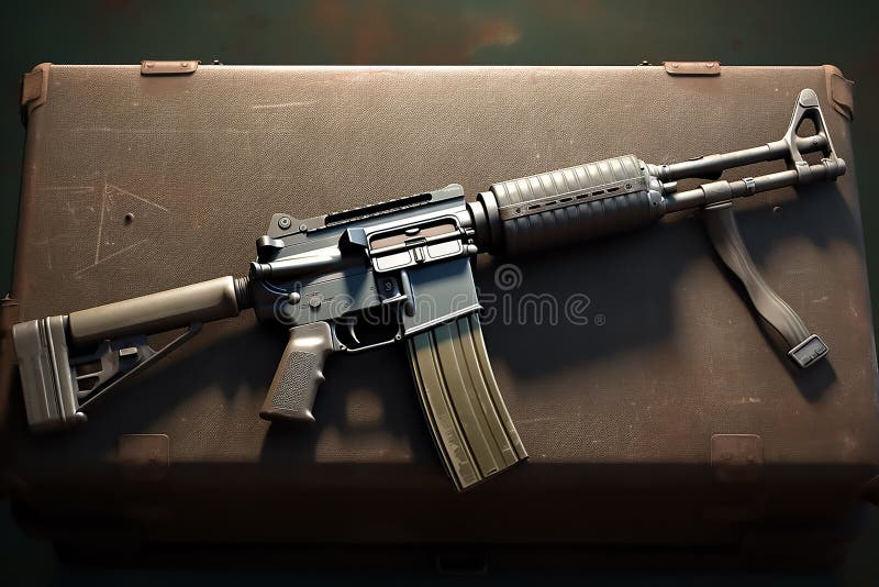 Modern Weapons for Military and War Enforcement. Stock Illustration ...