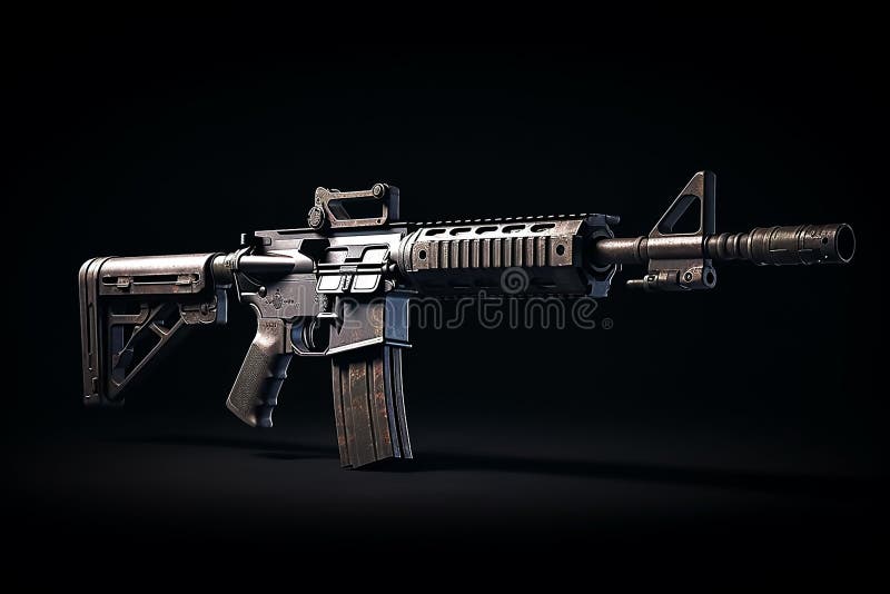 Modern Weapons for Military and War Enforcement. Stock Illustration ...