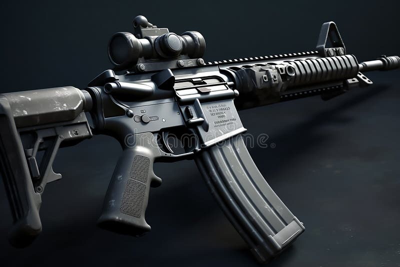 Modern Weapons for Military and War Enforcement. Stock Illustration ...