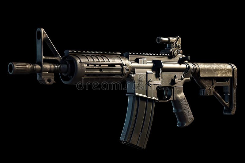 Modern Weapons for Military and War Enforcement. Stock Illustration ...