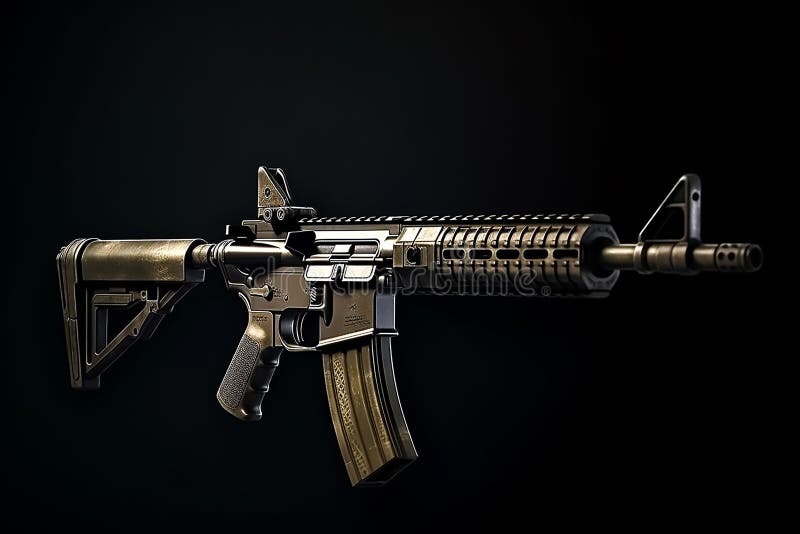 Modern Weapons for Military and War Enforcement. Stock Illustration ...