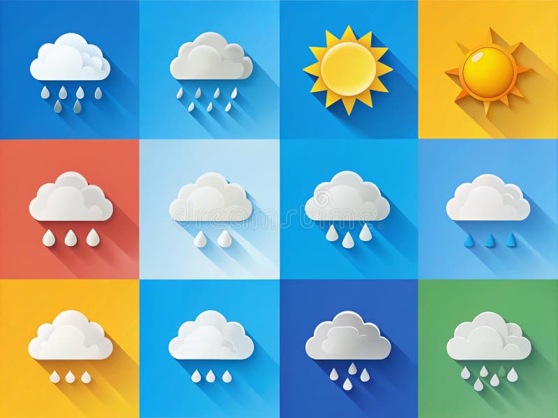 Modern Weather Icons a Clean and Versatile Collection for Design ...
