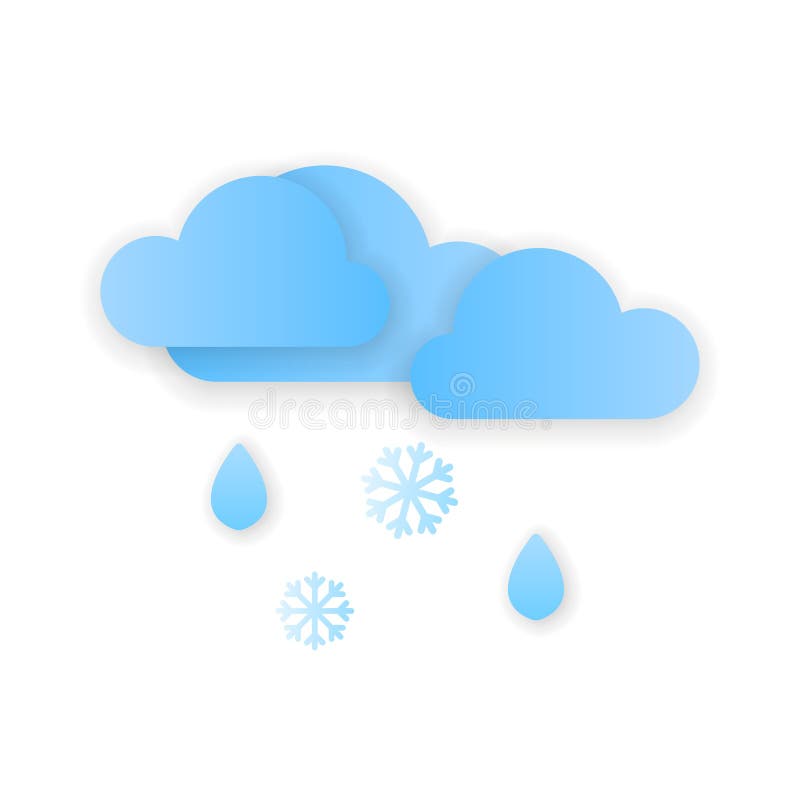 Modern Weather Icons. Flat Vector Symbols on White Background Stock ...