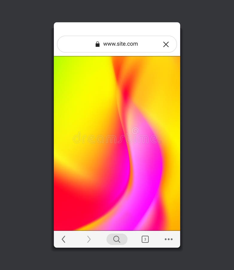 Modern Web Browser Window Design. Web Window Isolated Screen Mockup. Internet Empty Page Concept ...