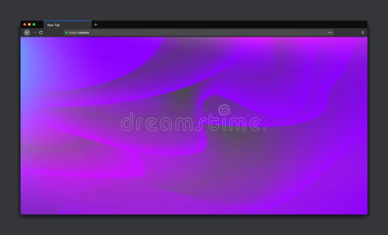 Modern Web Browser Window Interface Design. Web Window Isolated Screen ...