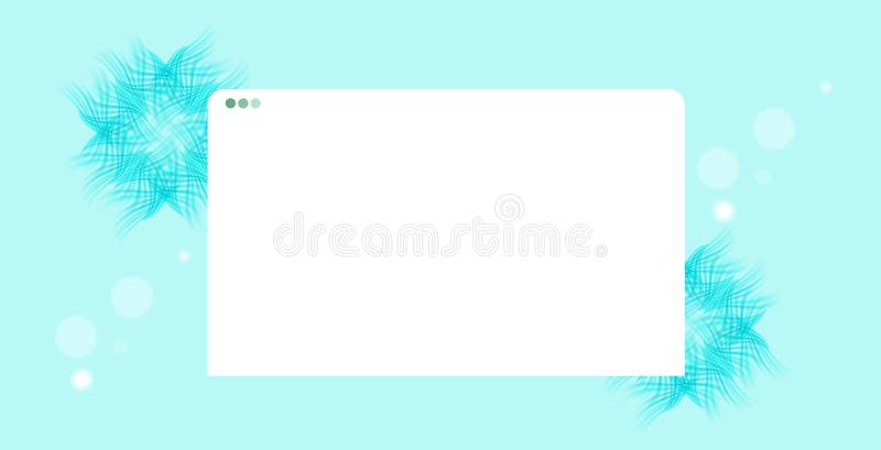 Modern Web Browser Window Internet Empty Page Ui Template Horizontal ...