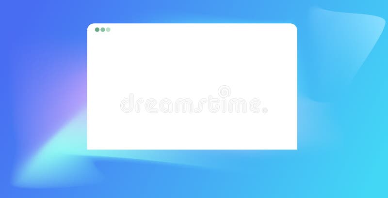 Modern Web Browser Window Internet Empty Page Ui Template Horizontal ...