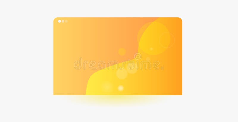 Modern Web Browser Window Internet Empty Page Ui Template Horizontal ...