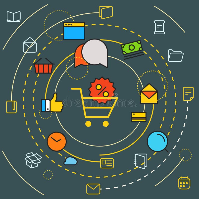 Modern Web Communication Concept Stock Vector - Illustration of design ...