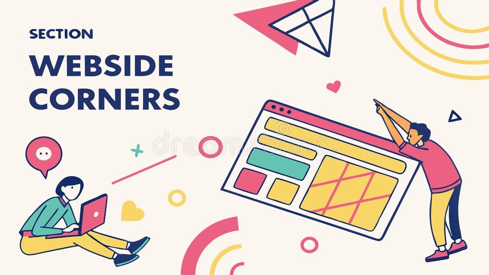 Modern Web Design Interface on a Screen, Digital Development, UX. Vector Design Generative AI ...