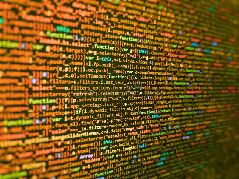 Modern Web Development Background Monitor Closeup Of Function Source Code Programming Coding