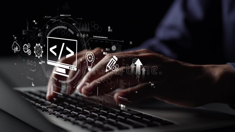 Web Development Digital Coding Interface Muxer Stock Video - Video of coder, optimization: 391103125