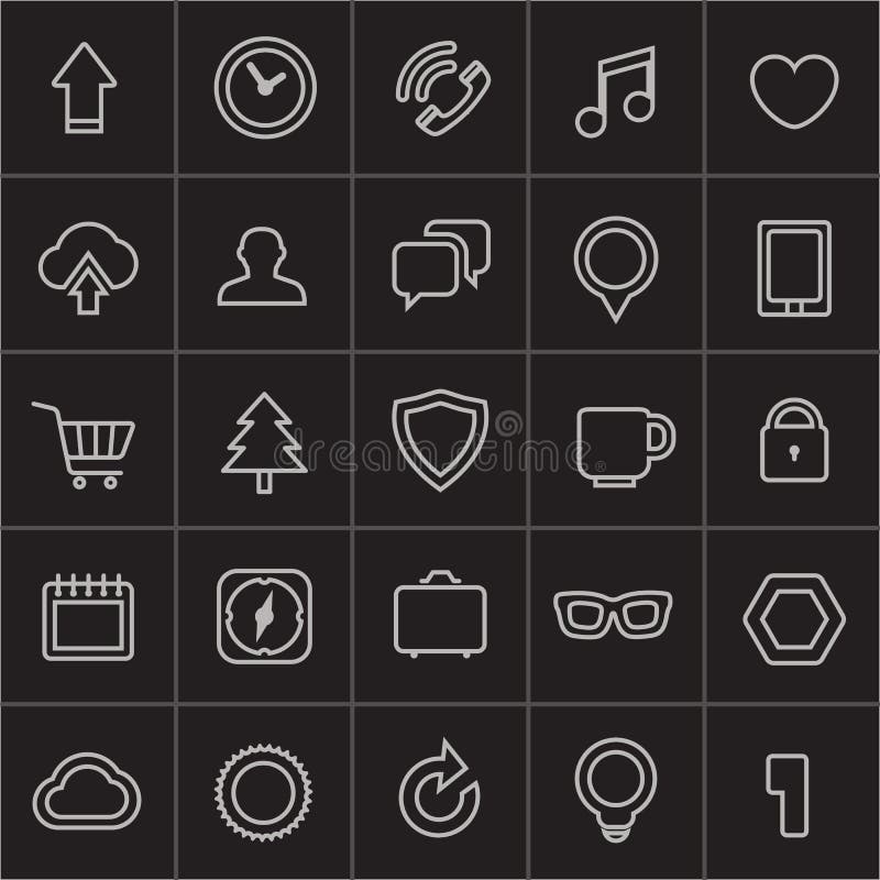 Modern Web Icons Collection Stock Vector - Illustration of phone, bulb ...