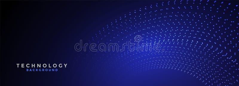 Modern Web Network Techno Background in Particle Style Stock Vector ...