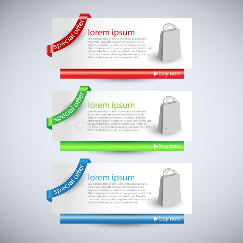 Modern Web Sale Banner Template Stock Vector - Illustration of template ...