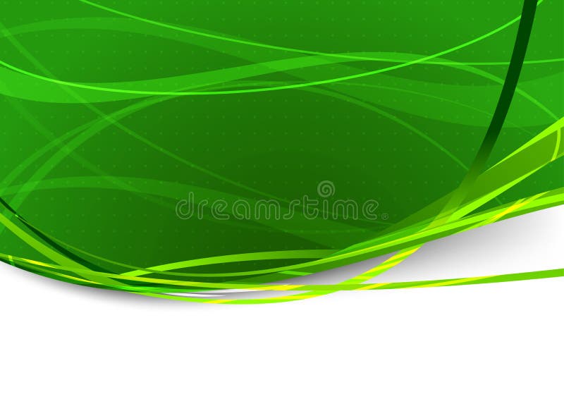 Abstract Green Background, Ecological Cover Design, 3D Rendering, 3D ...