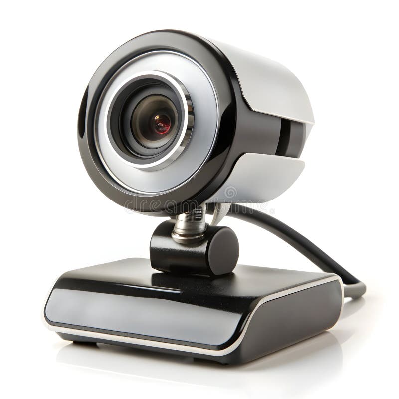 A Modern Webcam with a Clip is Designed To Securely Attach Stock ...