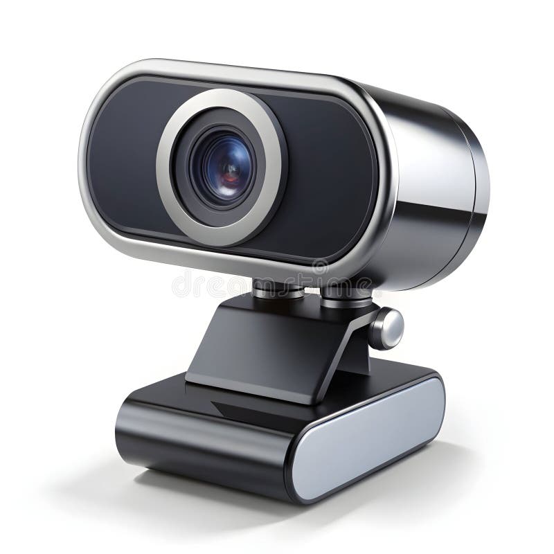A Modern Webcam with a Clip is Designed To Securely Attach Stock ...
