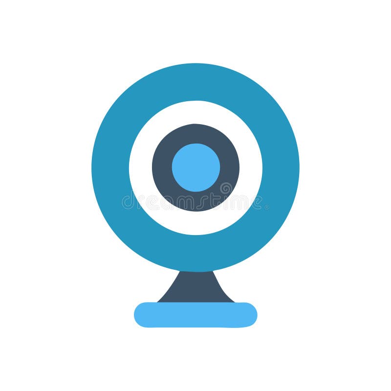 Modern Webcam Icon for Virtual Meetings Stock Vector - Illustration of ...