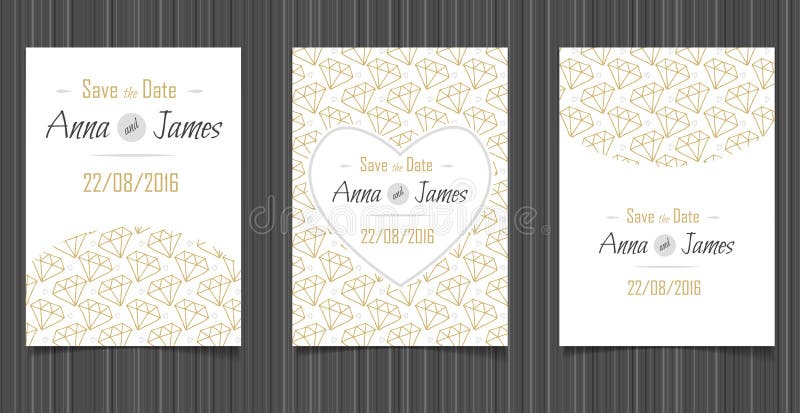 Modern Wedding Invitation with a Abstract Design. Stock Vector ...