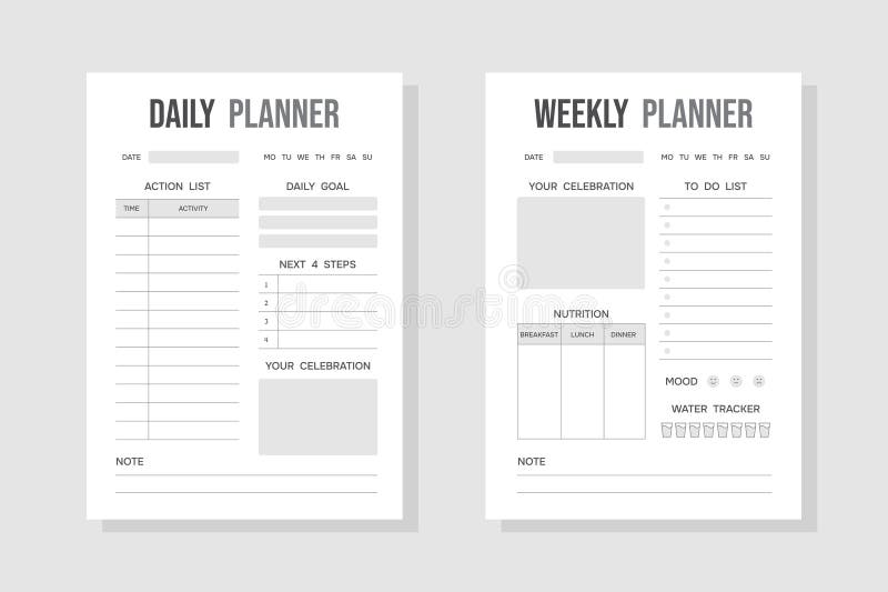 Personal Organizer Pages Stock Illustrations – 1,466 Personal Organizer ...