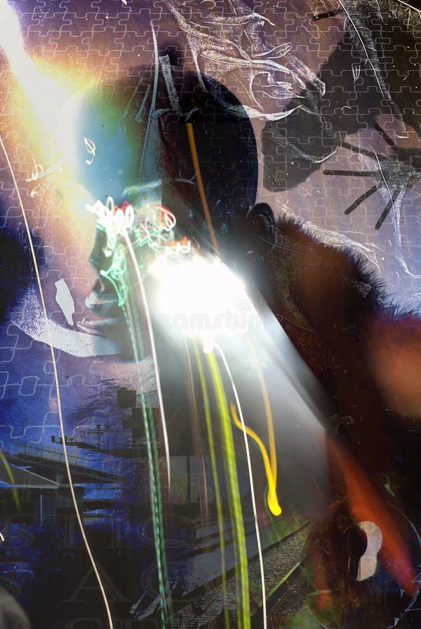 Modern weird abstract art stock illustration. Illustration of movement ...