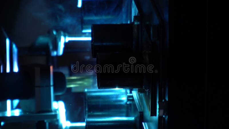 Modern Welding Machine with Automatic Rotation in Action Industrial ...