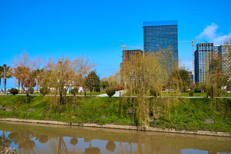 Modern Well Kept Green City Park Editorial Stock Photo - Image of ...