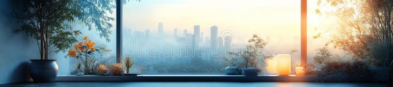 Modern Wellness App Interface with Calming Blue Tones Stock ...