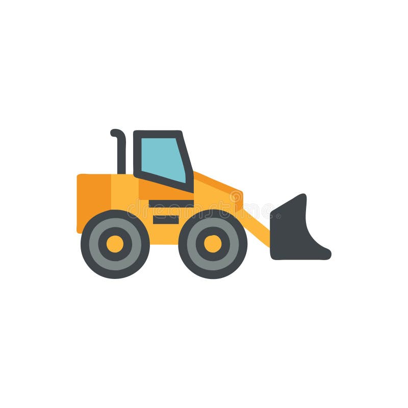 Modern Wheel Loader Graphic for Projects Stock Illustration ...