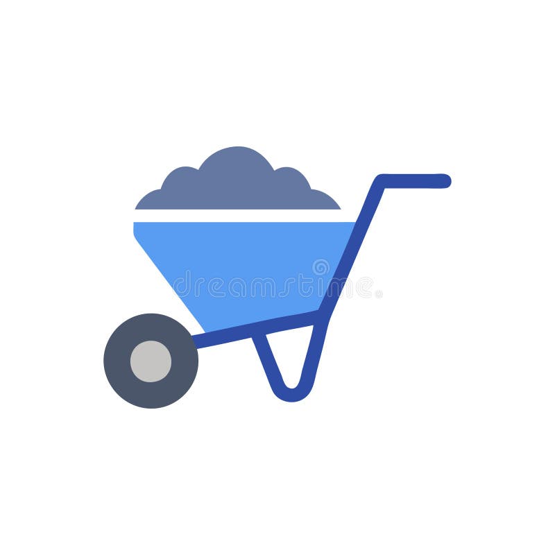 Modern Wheelbarrow Graphic for Designers Stock Photo - Illustration of ...