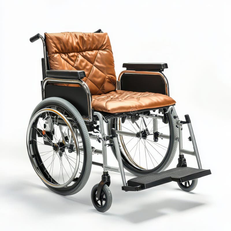 A Modern Wheelchair with a Padded Seat, Designed for Mobility and ...
