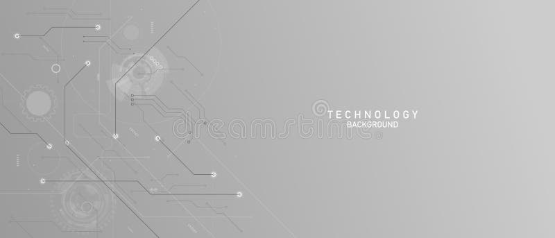 Modern White Abstract Technology Background Design Vector Illustration ...