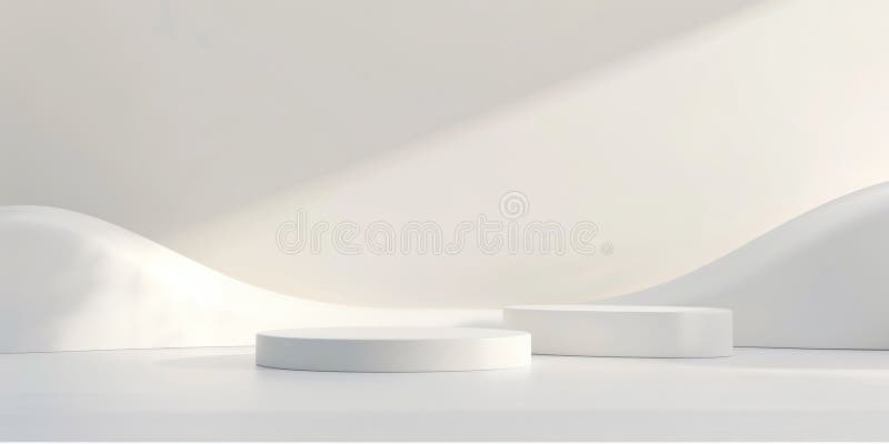 A Modern White Backdrop with a Faint Gradient Effect, Providing a ...