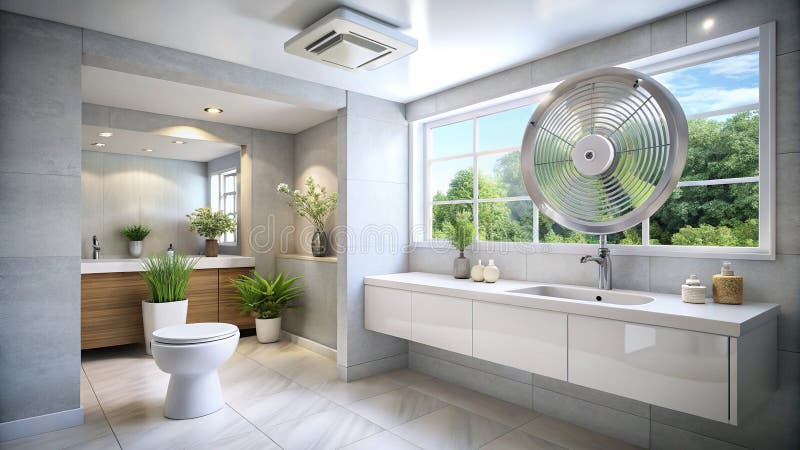 Modern White Bathroom Exhaust Fan Efficient Ventilation for a Clean ...