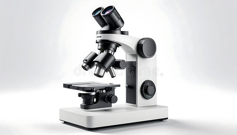 Compound microscope stock illustration. Illustration of model - 178641637