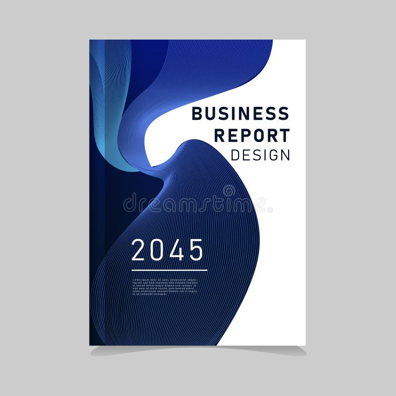 Modern White and Blue Abstract Background for Business Report Cover ...