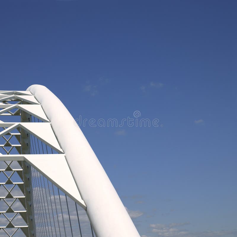 Modern white bridge stock image. Image of details, pattern - 46925825