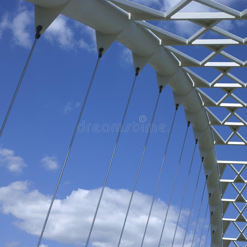 Modern white bridge stock photo. Image of durable, design - 46926090