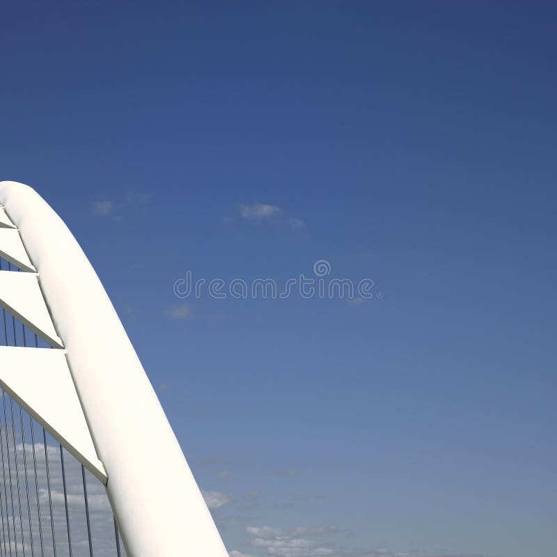 Modern white bridge stock photo. Image of attached, metropolitan - 46926188