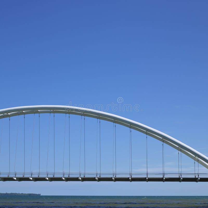 Modern white bridge stock photo. Image of modern, artistic - 46926228