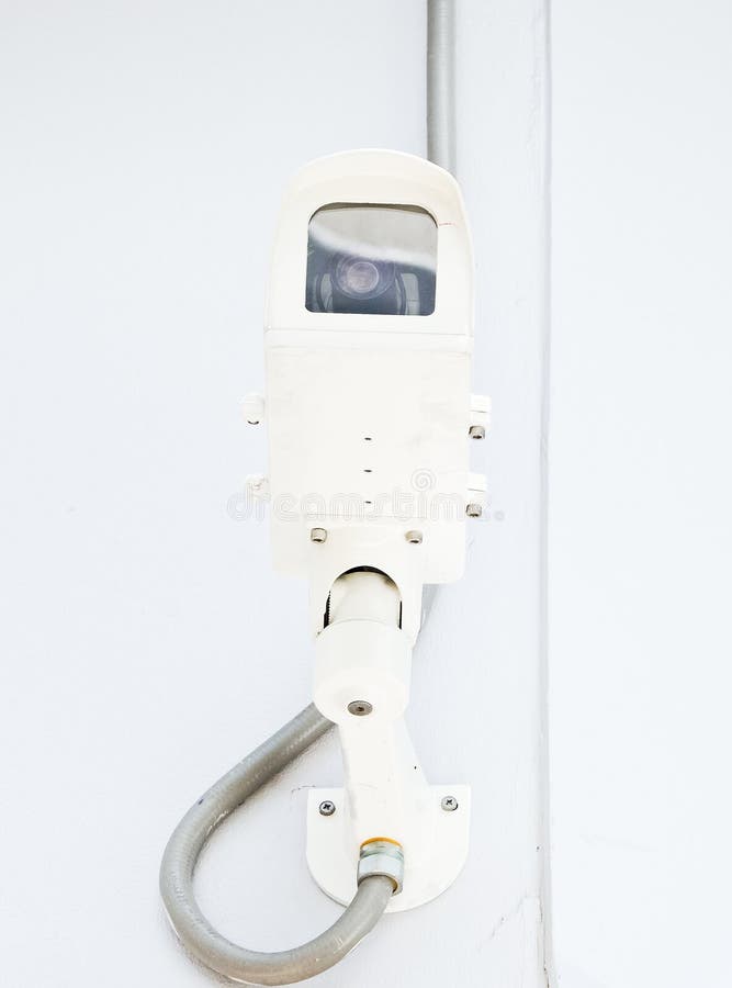 Modern white CCTV stock image. Image of circuit, modern - 22658879
