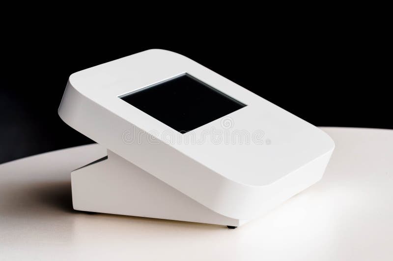 Modern White Digital Device with Minimalist Design and Touchscreen ...