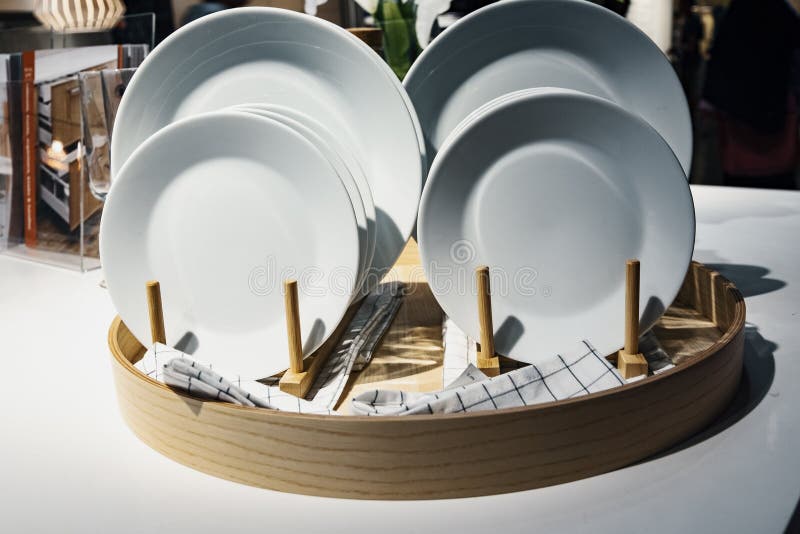 White dinnerware stock image. Image of white, table - 226954399